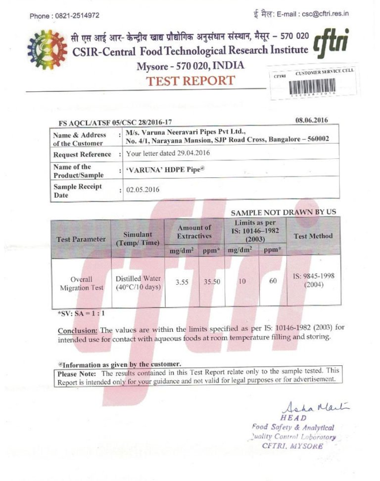 HDPE pipe manufacturing in Bangalore | Varuna Neeravari Pipes